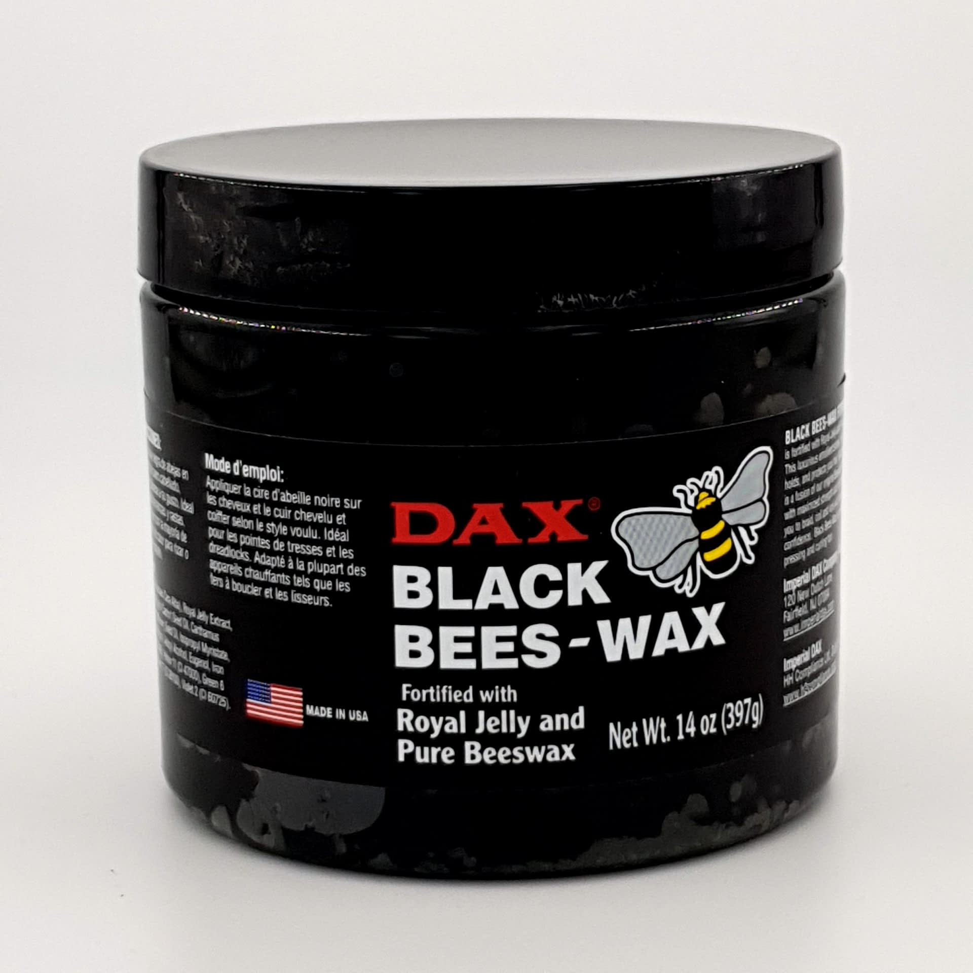 Dax Black Bees Wax Fortified With Royal Jelly And Bees Wax 14oz Afro Pride