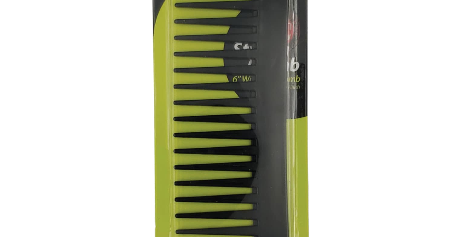 Magic 6 inch Wide Fluff Styling Comb 2437 - Afro Pride