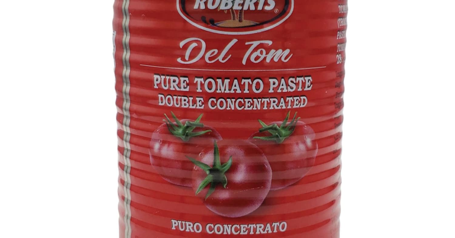 (Pack of 6) Roberts Del Tom Pure Tomato Paste 400g - Afro Pride