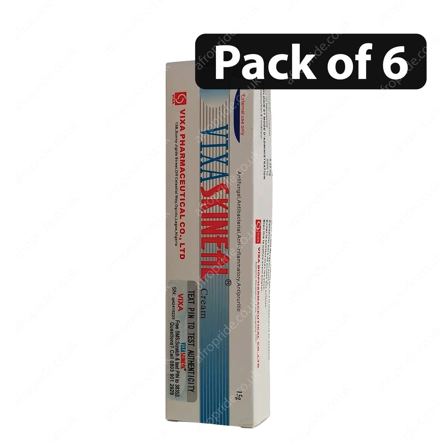 (Pack of 6) Vixa Skineal Cream 15g - Afro Pride