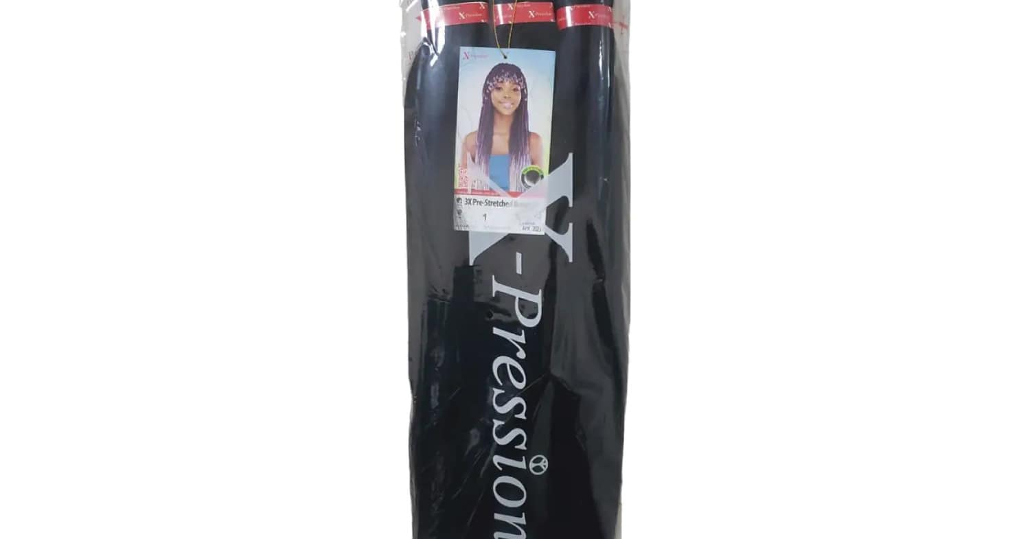(Pack of 6) Xpression 3X Pre-Stretched Braid - Afro Pride