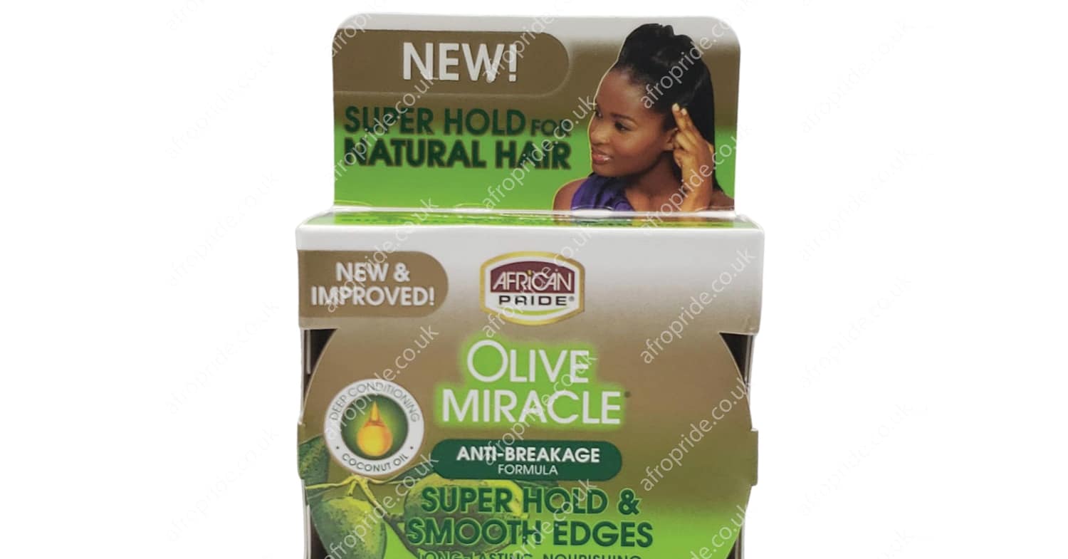 (Pack of 3) African Pride Olive Miracle Super Hold & Smooth Edges 64g ...